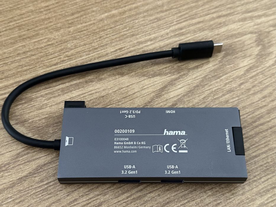 Docking Station Hama Multiport, 5 Ports, HDMI, LAN, USB Type-C ...