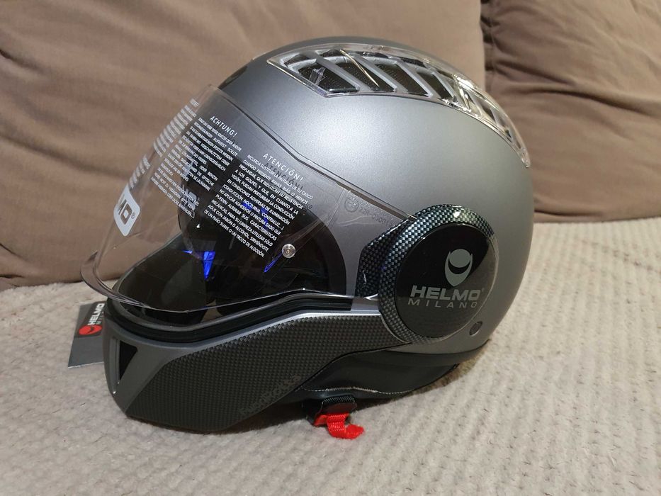 Нова каска за мотор HELMO Fuorirotta XS - титаний мат гр. Димитровград ...