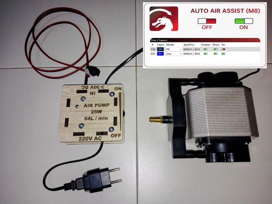 УНИВЕРСАЛЕН КОМПРЕСОР Auto Air Assist Pump Cnc лазер лазерно гравиране гр Варна Колхозен пазар