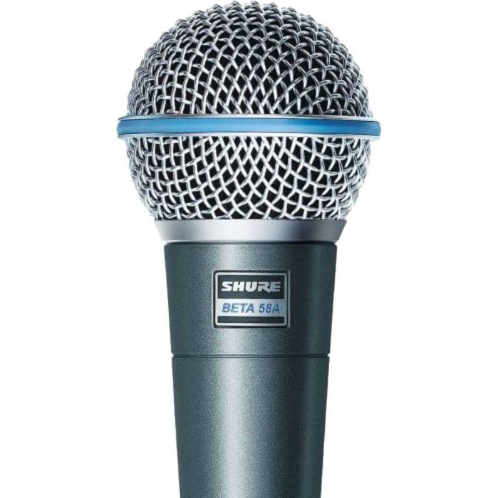 Microfon shure beta 58a, profesional, cu fir, borseta, nuca, cablu 5M ...