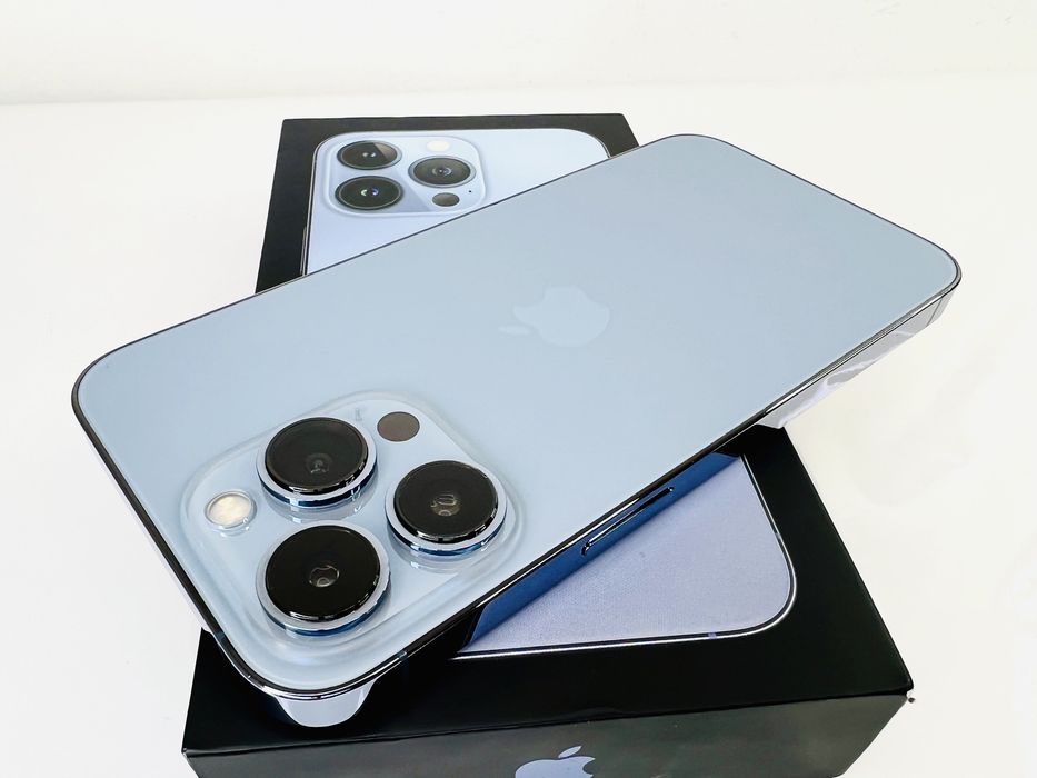 Apple iPhone 13 Pro Max 128GB Sierra Blue 99% Battery! Гаранция! гр ...