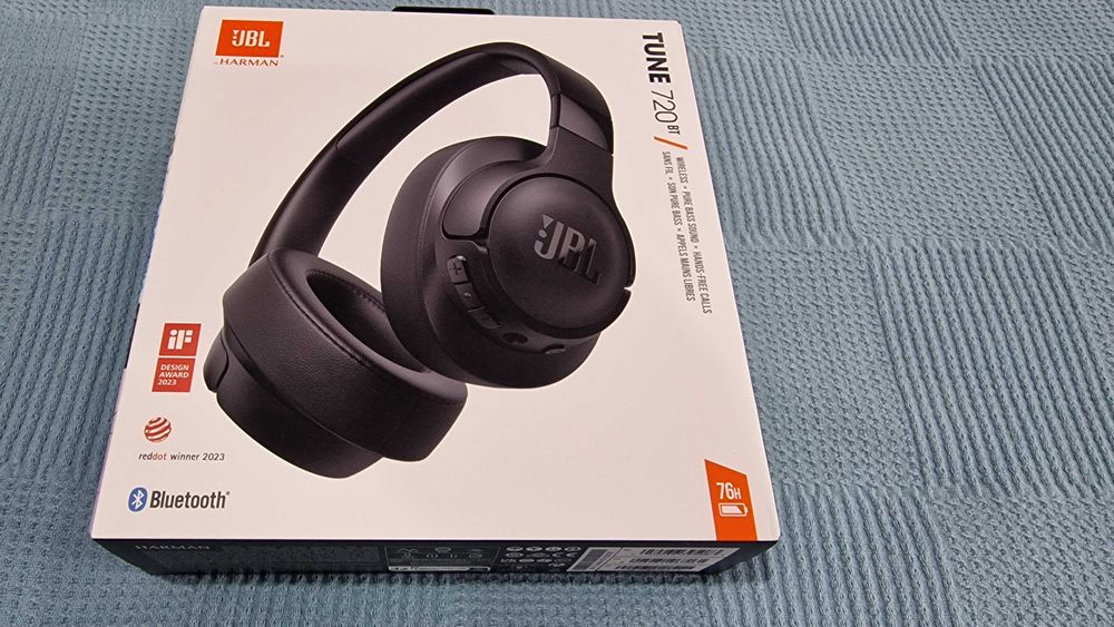 Casti audio wireless over-ear JBL Tune 720BT, JBL Pure Bass Sound ...