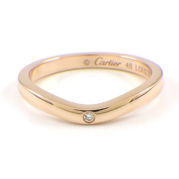 Inel Original Cartier Ballerine 3P cu diamante - Marimea 48 Constanta ...