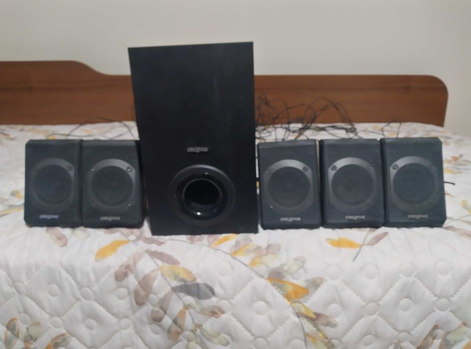 Продавам компютърна активна озвучителна система 5 1 Creative гр Сливен Българка • Olx Bg