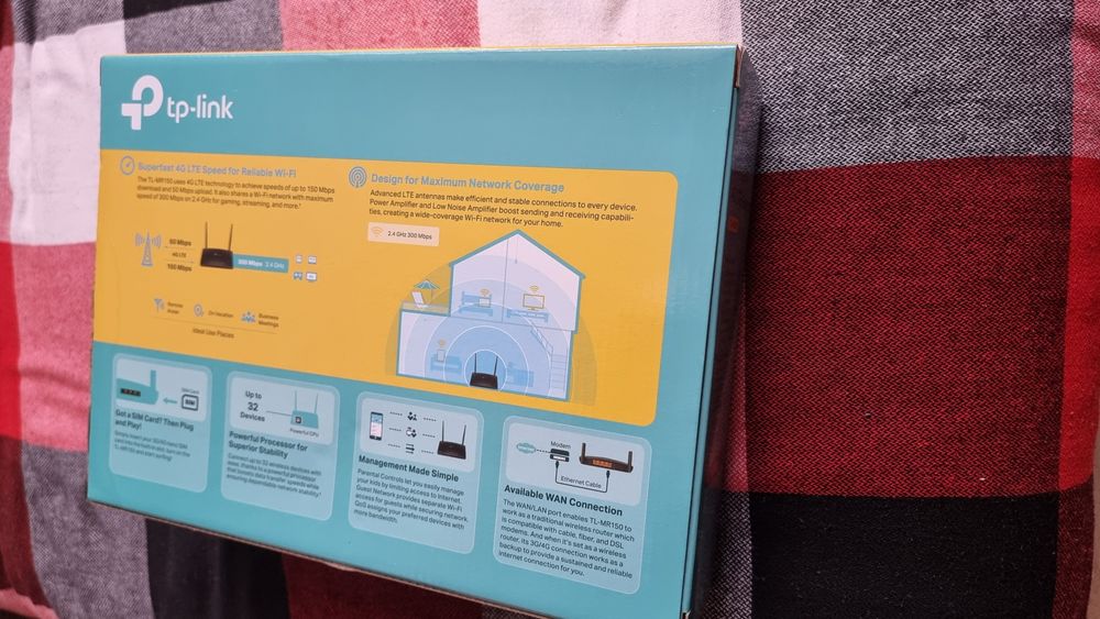 Router WiFi compatibil SIM (wifi cu orice cartela) TP-Link TL-MR150 ...