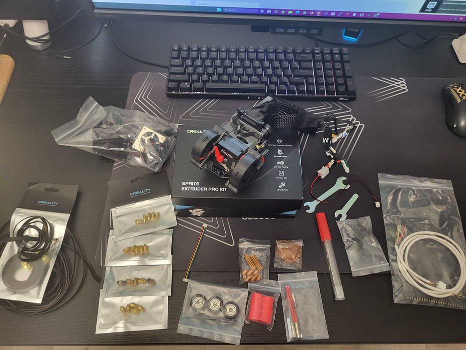 Extruder Sprite Pro + CR Touch - Kit complet + Accesorii Bragadiru • OLX.ro