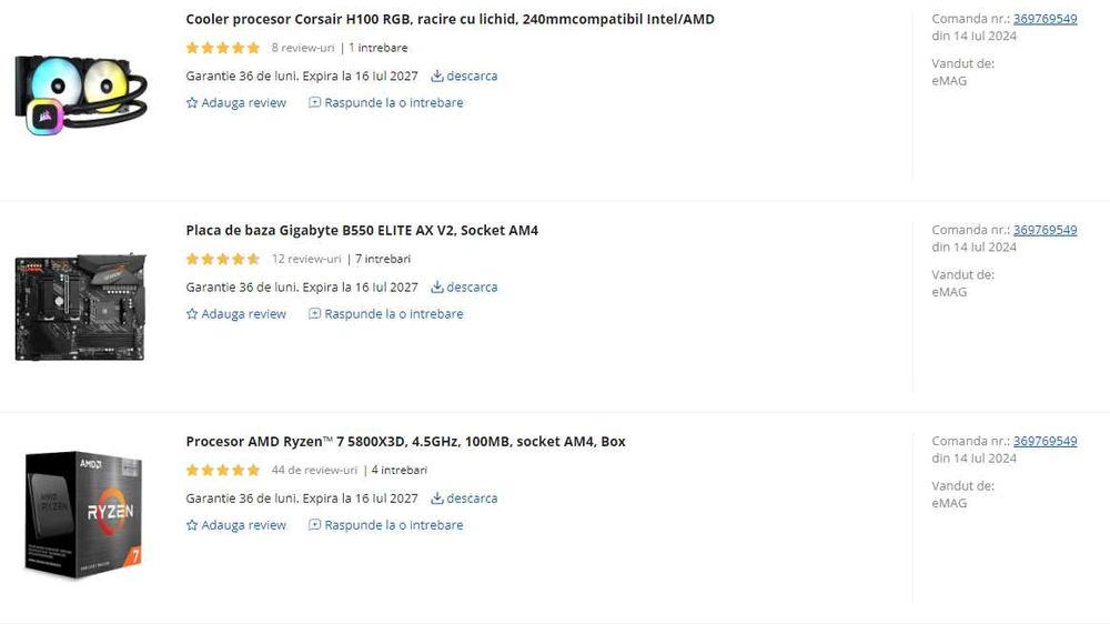 Unitate Gaming AMD Ryzen™ 7 5800 x3d , 4060ti 8gb , 32 gb ram Craiova ...