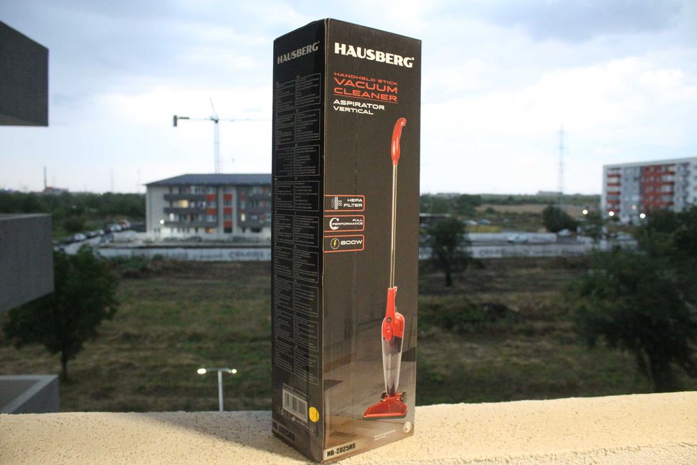 Aspirator vertical Hausberg HB-2025 800W Fara sac Recipient praf 0,5L ...