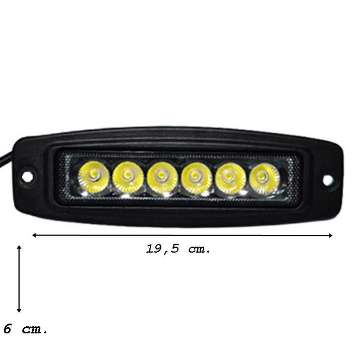 1 бр. ЛЕД бар LED bar халогени прожектори за вграждане 18W 10-30V гр ...