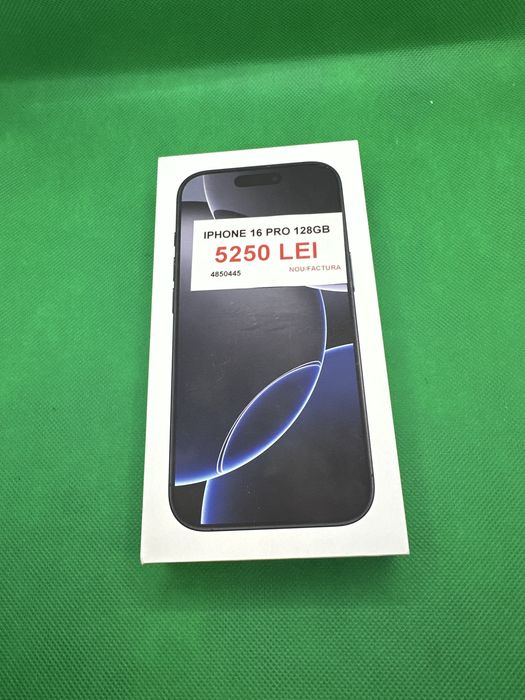 Iphone 16 Pro 128gb Sigilat/Factura Ro•Amanet Crangasi Lazar•48504 Bucuresti Sectorul 6 • OLX.ro