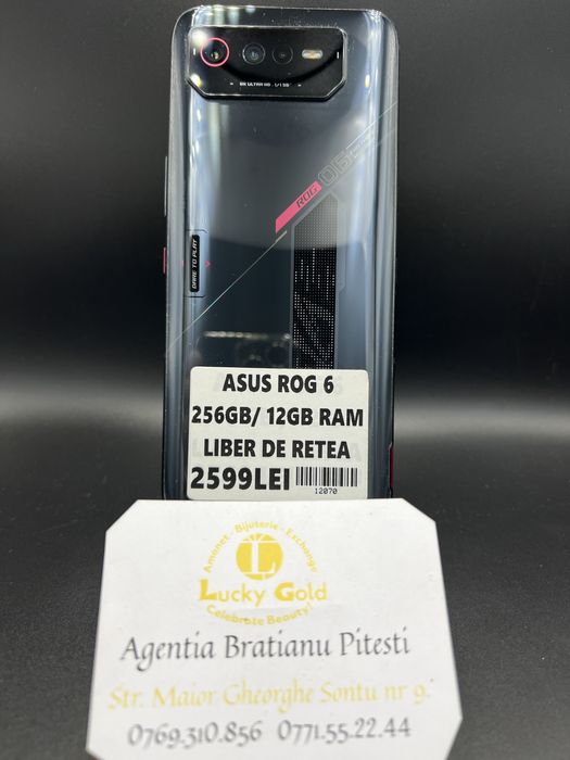 Asus Rog 6 256GB/12GB RAM liber de retea cod 12070 Pitesti • OLX.ro