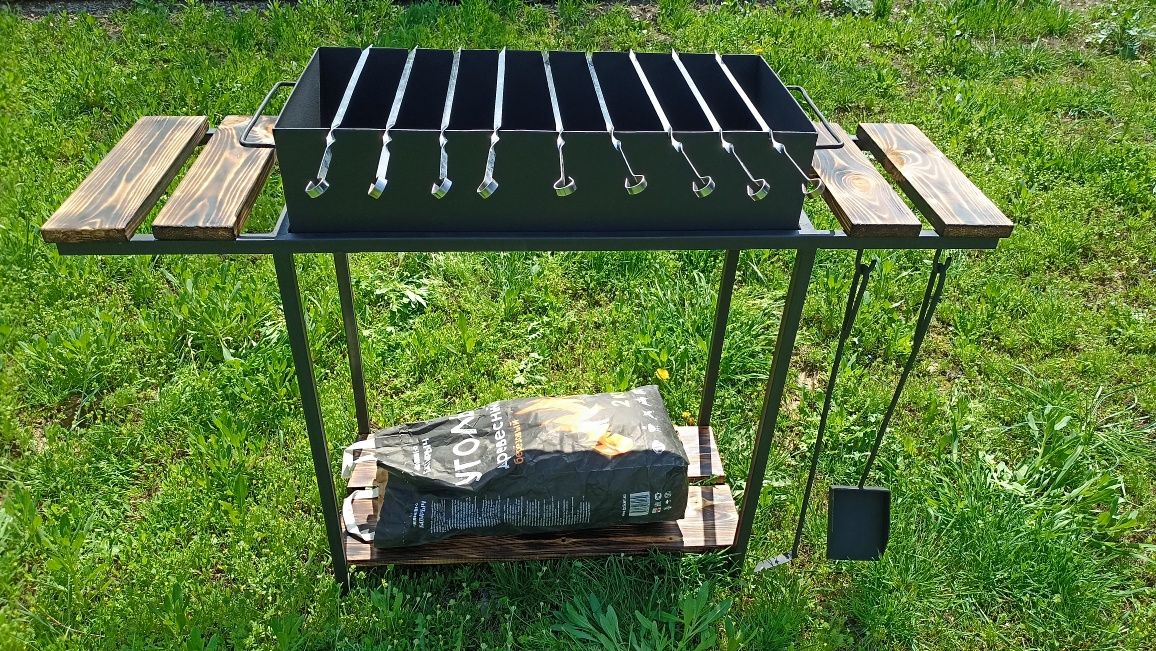 Продам мангал с шампурами, кочергой и с совочком. - Прочие товары для ...