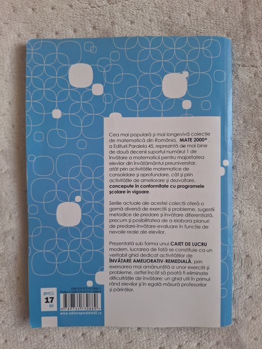 Carte Matematica clasa 5 partea 1 + 2 Bucuresti Sectorul 6 • OLX.ro