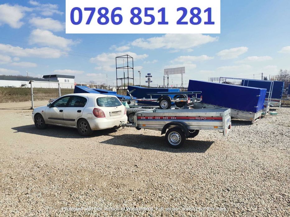 Remorca Auto 750 Kg Tandem Mono Ax Dublu Ax Moto Atv Moto Repo Oferta Craiova • OLX.ro