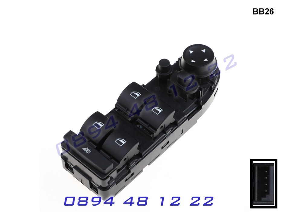 Бутони Копчета Блок Управление Ел Стъкла BMW 5 E60 E61 Е60 Е61 БМВ гр ...