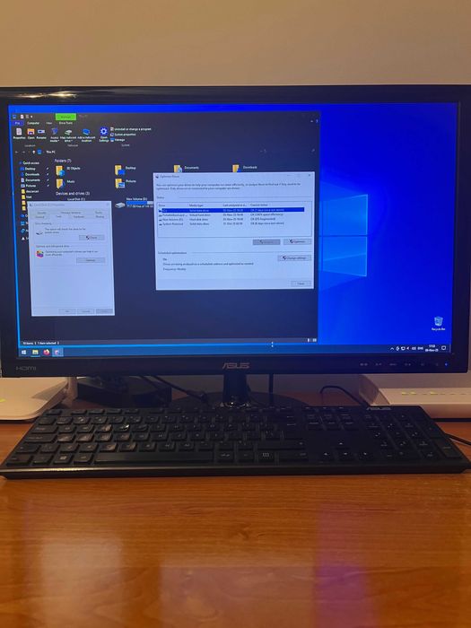 PC Delux I3 cu Monitor Asus 24" tastatura si mouse Brasov • OLX.ro