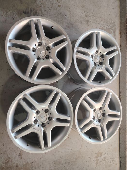 Set jante originale Mercedes AMG R18 IN 2 LATIMI S W220 W140 E W211 Satu Mare • OLX.ro