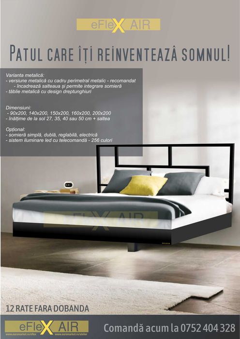 Pat PLUTITOR tablie metalica Negru mat Transport Gratis Nu scartie Iasi ...