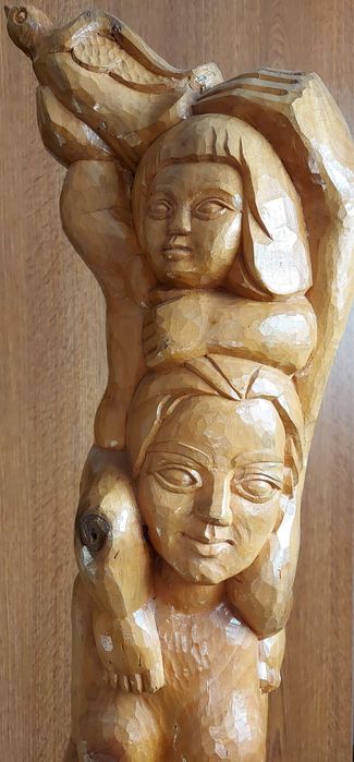 SUPER CADOU-Statuie din lemn Vistea de Jos • OLX.ro