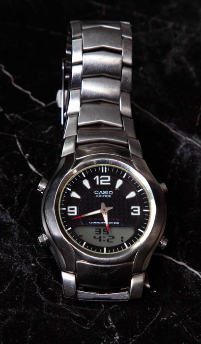 CASIO EDIFICE EFA 112D-1A - Мъжки часовник с подсветка и будилник гр ...