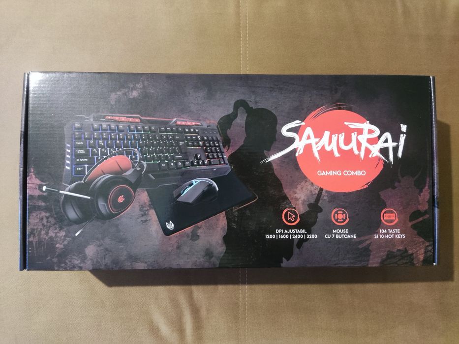 Kit Gaming A+ Samurai sigilat ( mouse tastatura casti mousepad ) Iasi ...