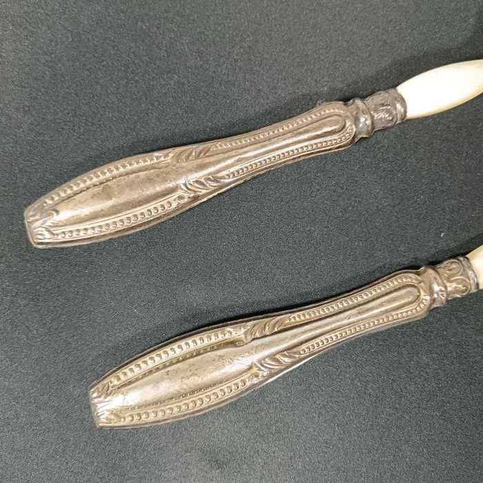 Set servit antic, argint, os balena, sec 19, Italia, vintage Iasi • OLX.ro