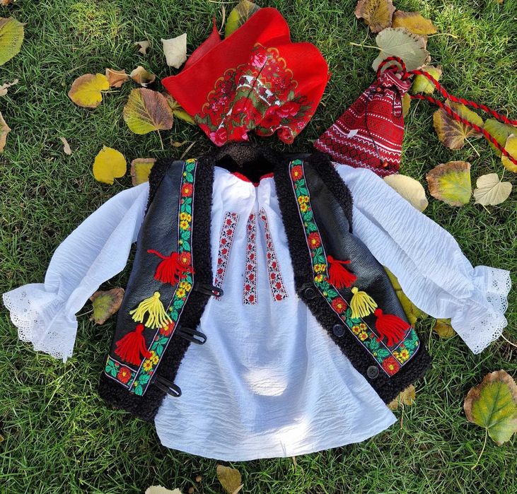 IE COPII camasa FETE costum national popular traditional 0-14 ani ...