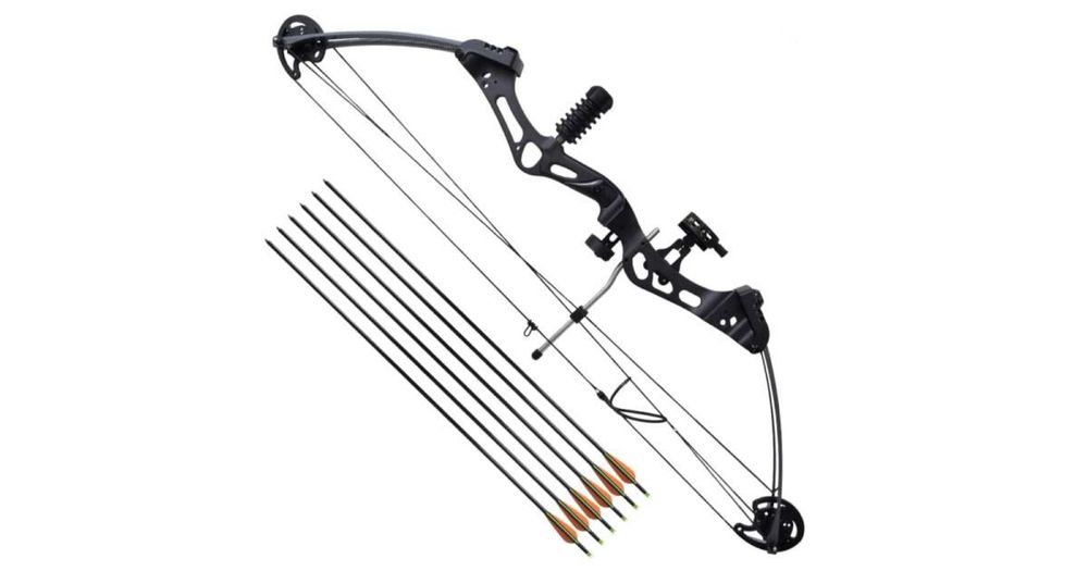 Arc compus pentru adulți cu accesorii și săgeți din fibră de sticlă ...