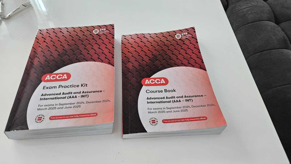 ACCA Set 2 Carti AAA exam - June 2025 (Course + EXAM Kit Practice ...