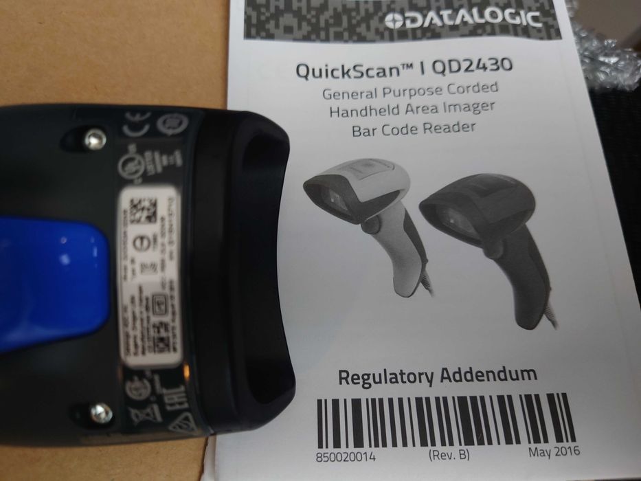 Scanner cod bare Datalogic QuickScan QD2430 mână/stativ. 2D, USB. nou ...