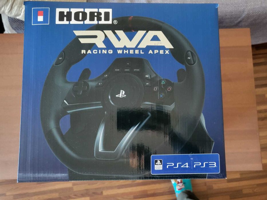 Scaun gaming - Cockpit Playseat Evolution, + Volan Racing HORI APEX PS ...