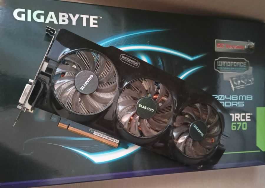 Видеокарта Gigabyte GeForce GTX 670 (GV-N670OC-2GD), 2GB GDDR5, 256bit гр. София Център • OLX.bg
