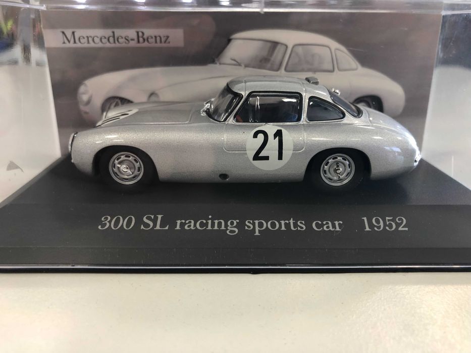 Колекционерски модел метална количка MERCEDES-BENZ 300SL Racing 1952 гр ...