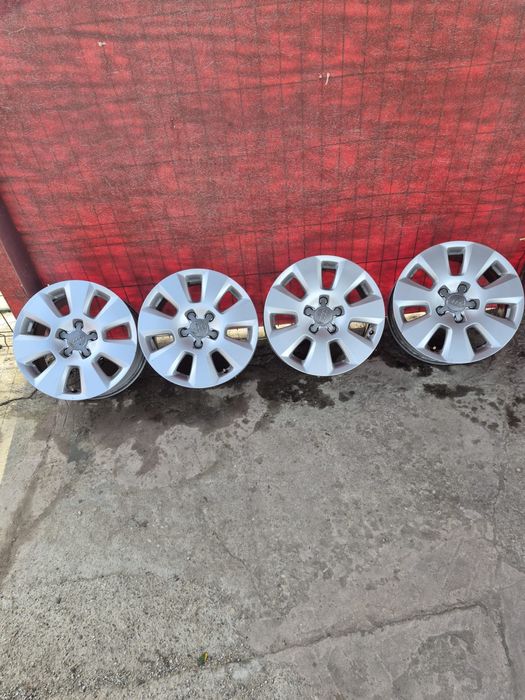 Jante 5x112 R16 Audi Originale + Capacele Ploiesti • OLX.ro