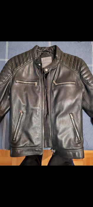 Geaca Zara de piele naturala marimea L Popoveni • OLX.ro