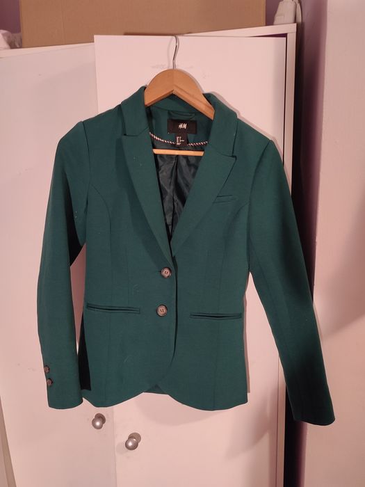 Тъмно зелен блейзър сако HM гр. София Люлин 10 • OLX.bg