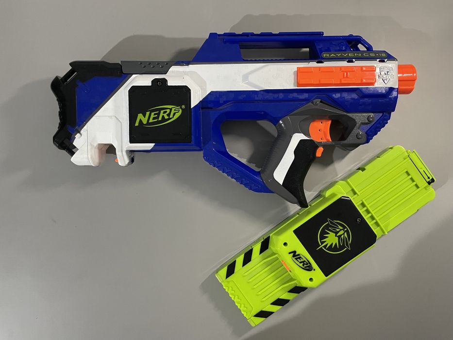 Nerf Rayven CS - 18 N-STRIKE Elite Pusca jucarie Mitraliera Automata ...