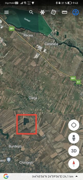 20 Ha Padure stejar la 10 km de Pitești Oarja • OLX.ro