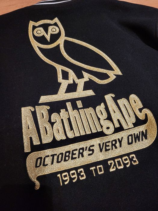 Bape x October's Very Own Drake Varsity Jacket Geaca A Bathing Ape ...
