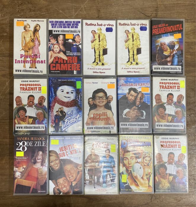 Casete video VHS, filme Comedie, subtitrare limba română BOX 8-9-10-17 ...