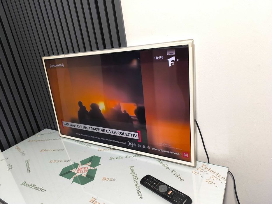 Televizor Samsung UE37D6510WS 37 inch Smart TV cu porturi multiple ...