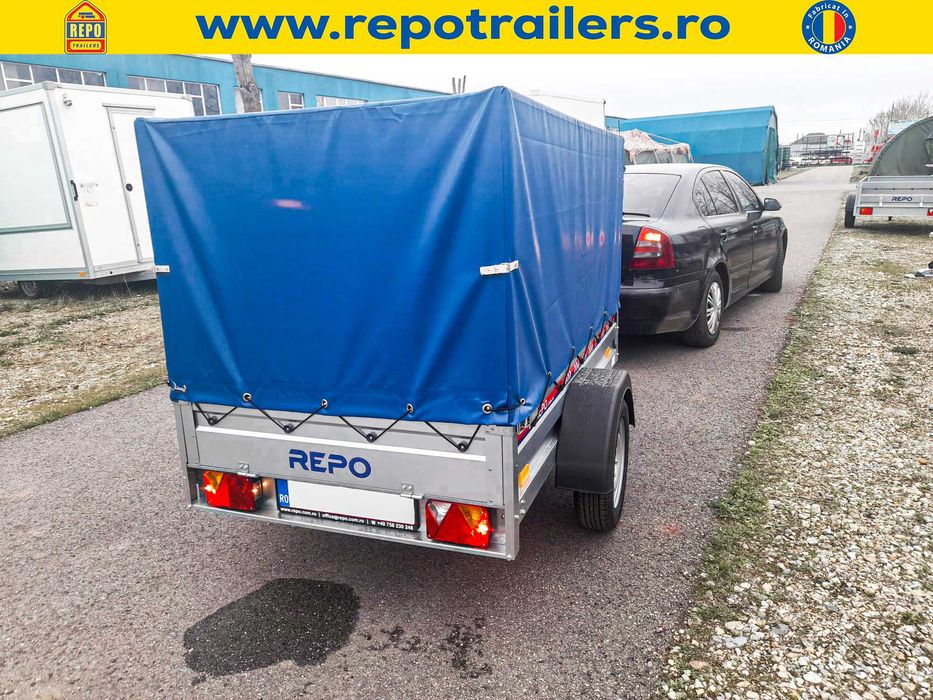 Remorca auto 750 kg prelata REPO ,auto,rar inclus Curtea de Arges • OLX.ro
