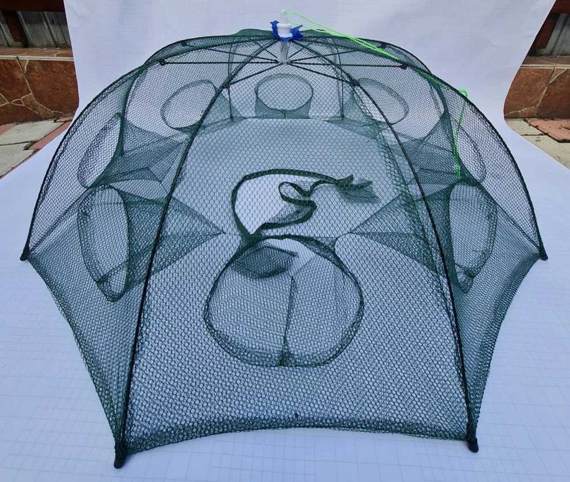 HALAU Crâsnic Varsa tip umbrela pentru raci si pestisori cu 8 intrari ...