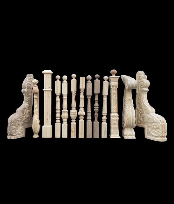 Балясины для лестницы, ножки для стола, астау, конусные ножки, стойки ...