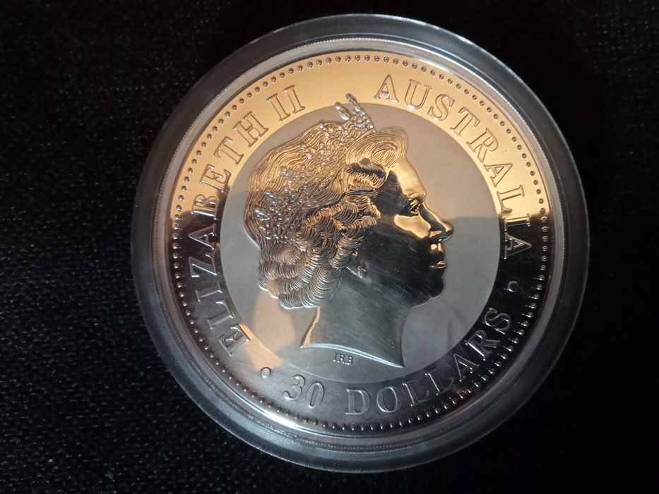 Moneda argint pur 1 kg Kookaburra din 2005 Bucuresti Sectorul 6 • OLX.ro