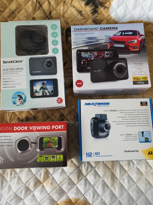 4K action camera / Camera pentru masina/ Camera(vizor) pentru usa Alba ...