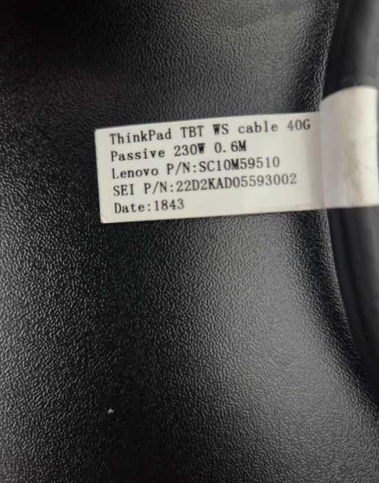 Lenovo ThinkPad Thunderbolt 4 Workstation Dock Split Cable Bucuresti ...