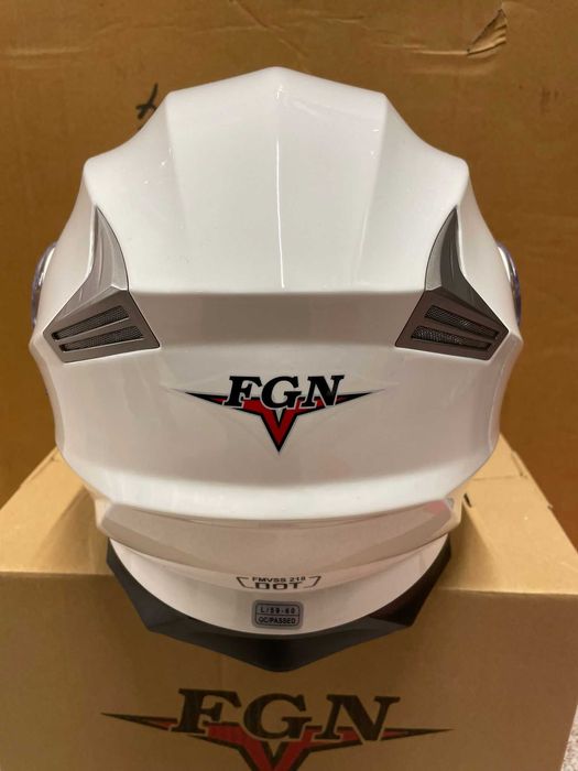 Casca Moto Scuter Atv Flip-up cu Ochelari M L XL XXL ALBA CAGULA CADOU ...