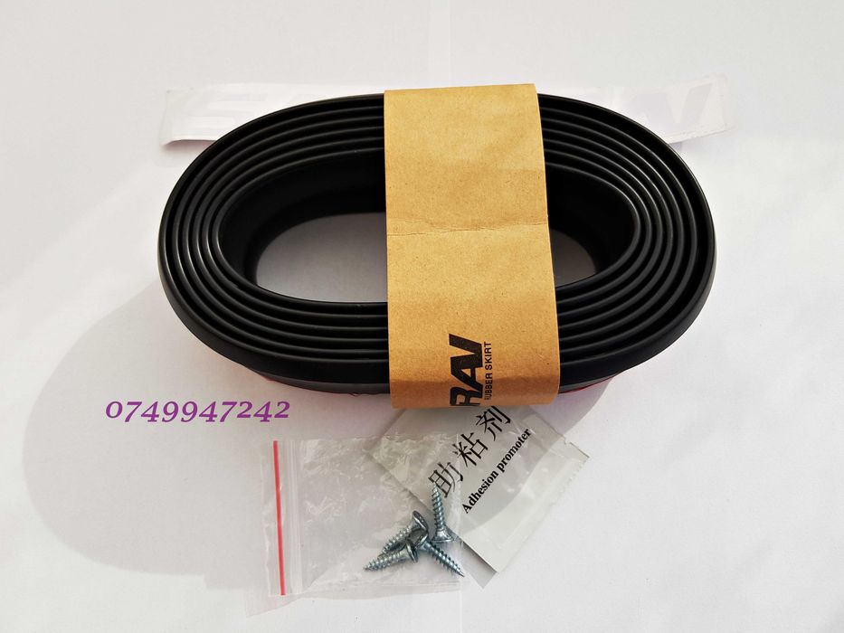 Prelungire lip bara praguri protectie spoiler cauciuc 2.5m doua modele ...