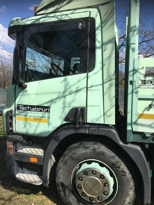 Camion SCANIA P114 LB 4X2 340/114L, cu macara Palfinger si remorca ...